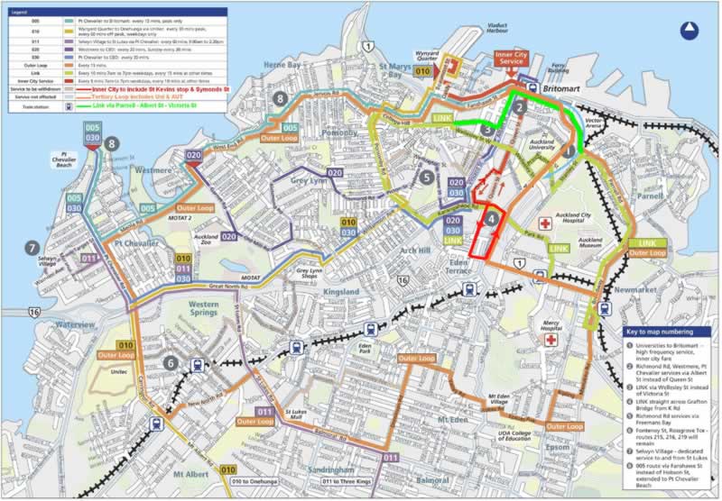 Reconfigured Proposed transport routes 2-v2 - Greater Auckland