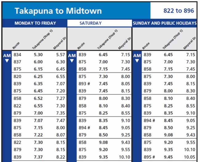 takapuna-timetable - Greater Auckland