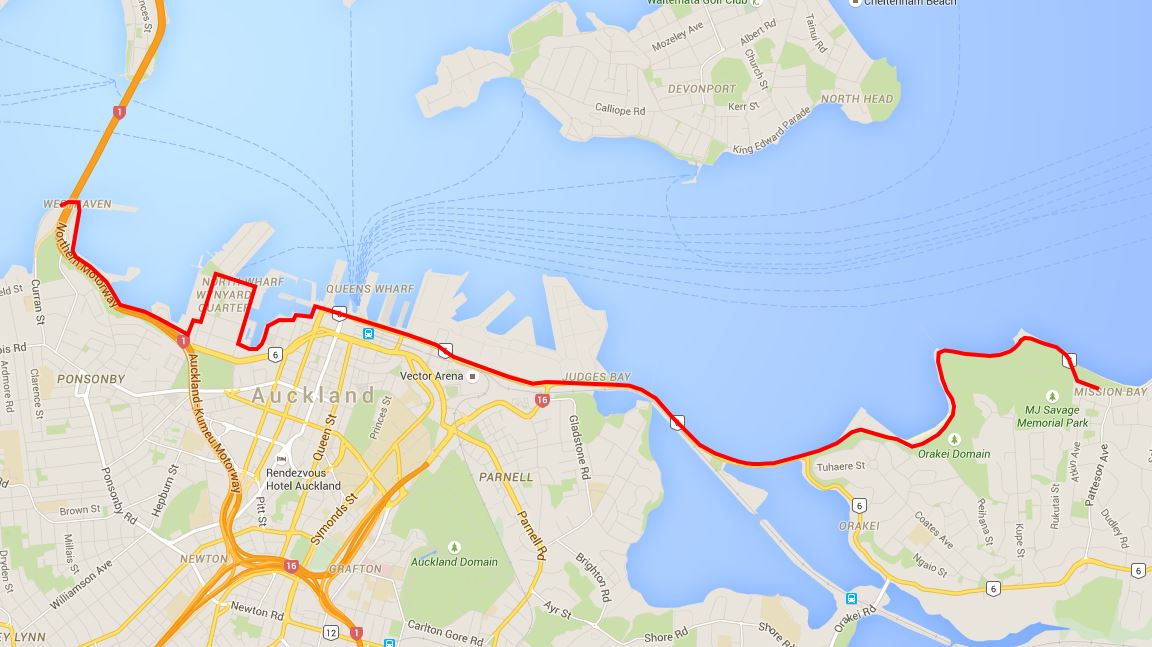 Bike Rave Route - Greater Auckland