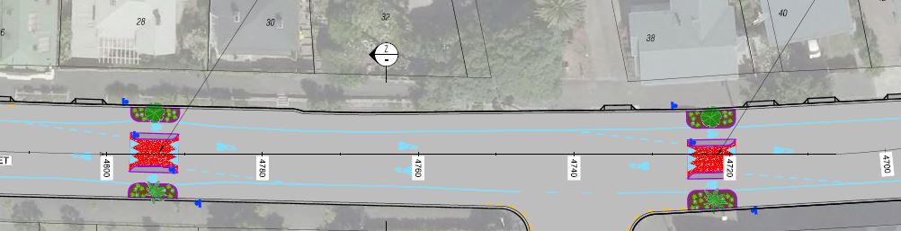 Queen St Northcote Tables and Sharrows - Greater Auckland