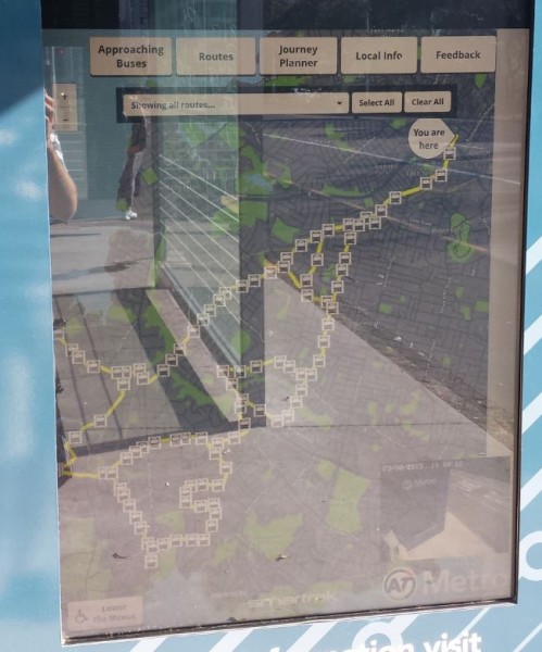 AT's interactive bus shelter screens - Greater Auckland