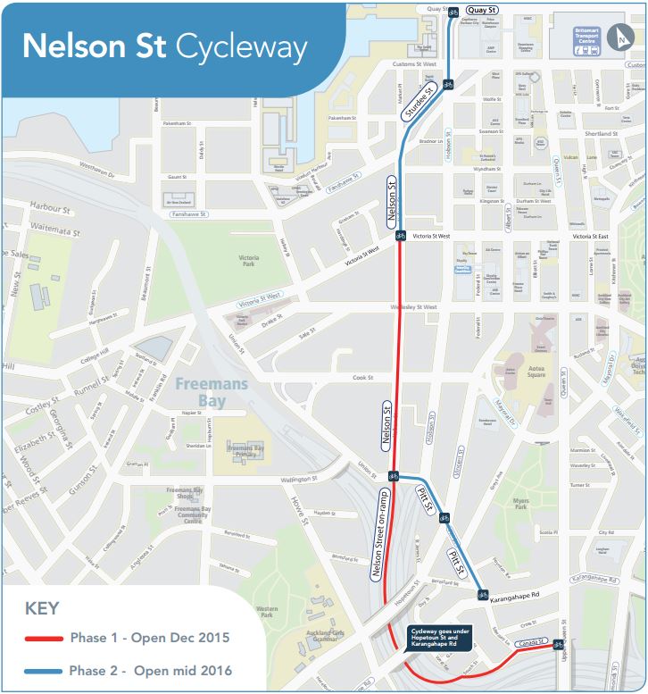 Nelson St Map - Greater Auckland