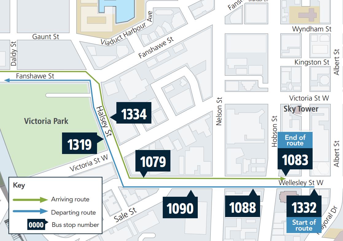 CRL Bus changes map 991-992 - Greater Auckland