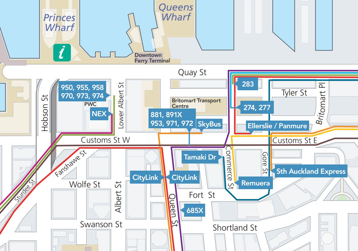 CRL Bus changes map arrival - Greater Auckland