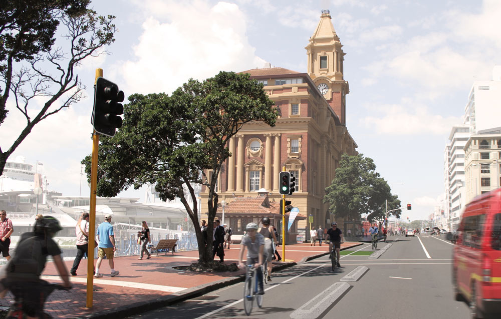 Quay St Cycleway construction starts this week - Greater Auckland