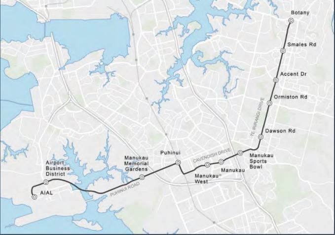 Botany Light rail - Greater Auckland