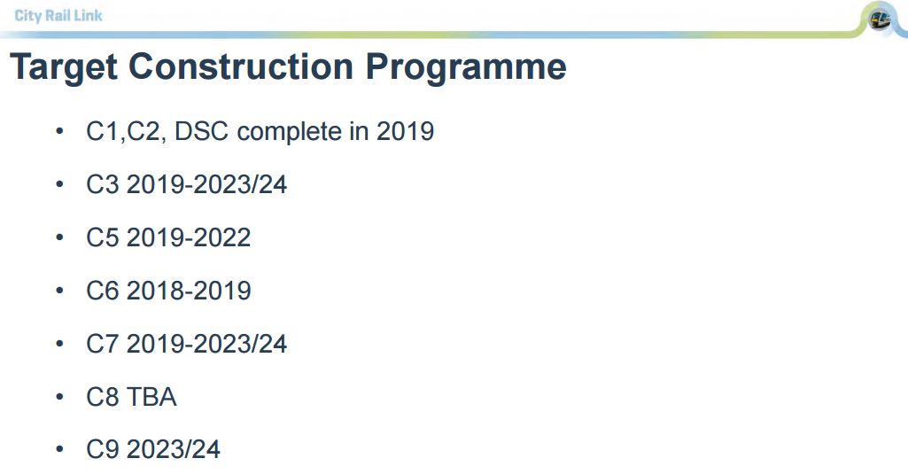 CRL - CRL construction timing - Greater Auckland