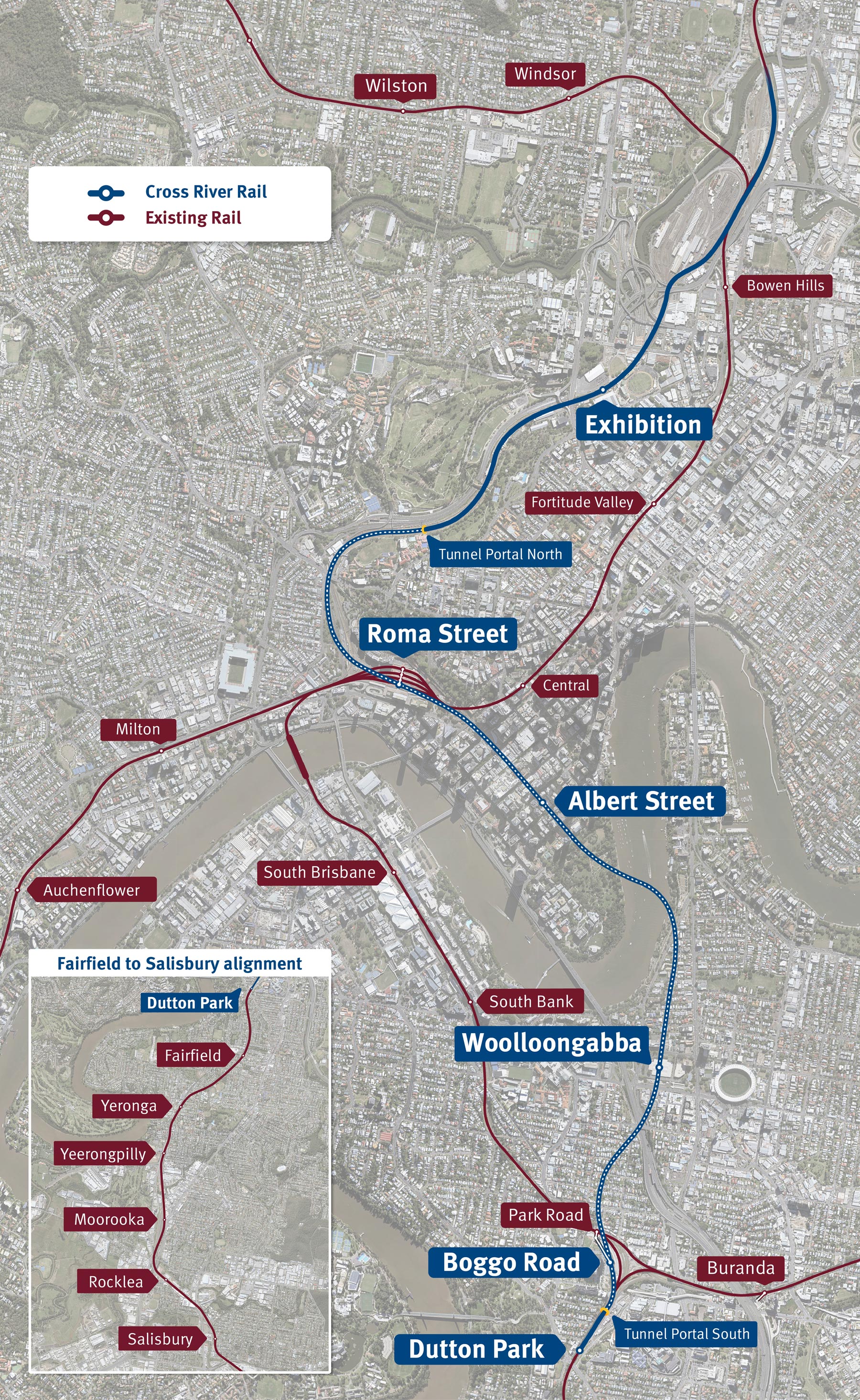 Cross River Rail Alignment - Greater Auckland
