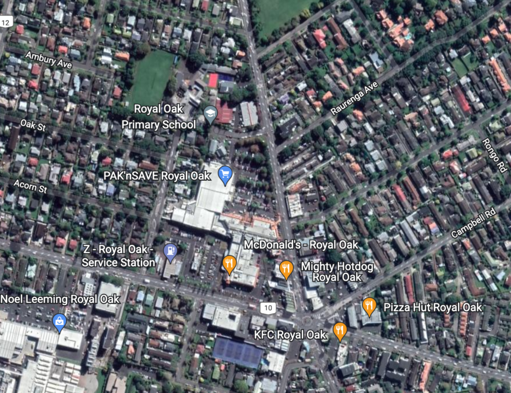 Manukau Road Map Labels - Greater Auckland