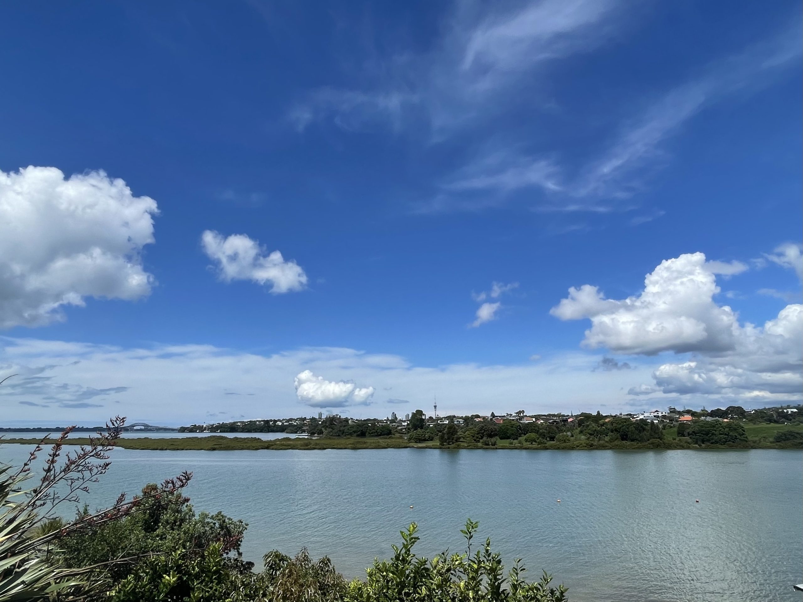 Auckland skyline blue sky long view - Greater Auckland