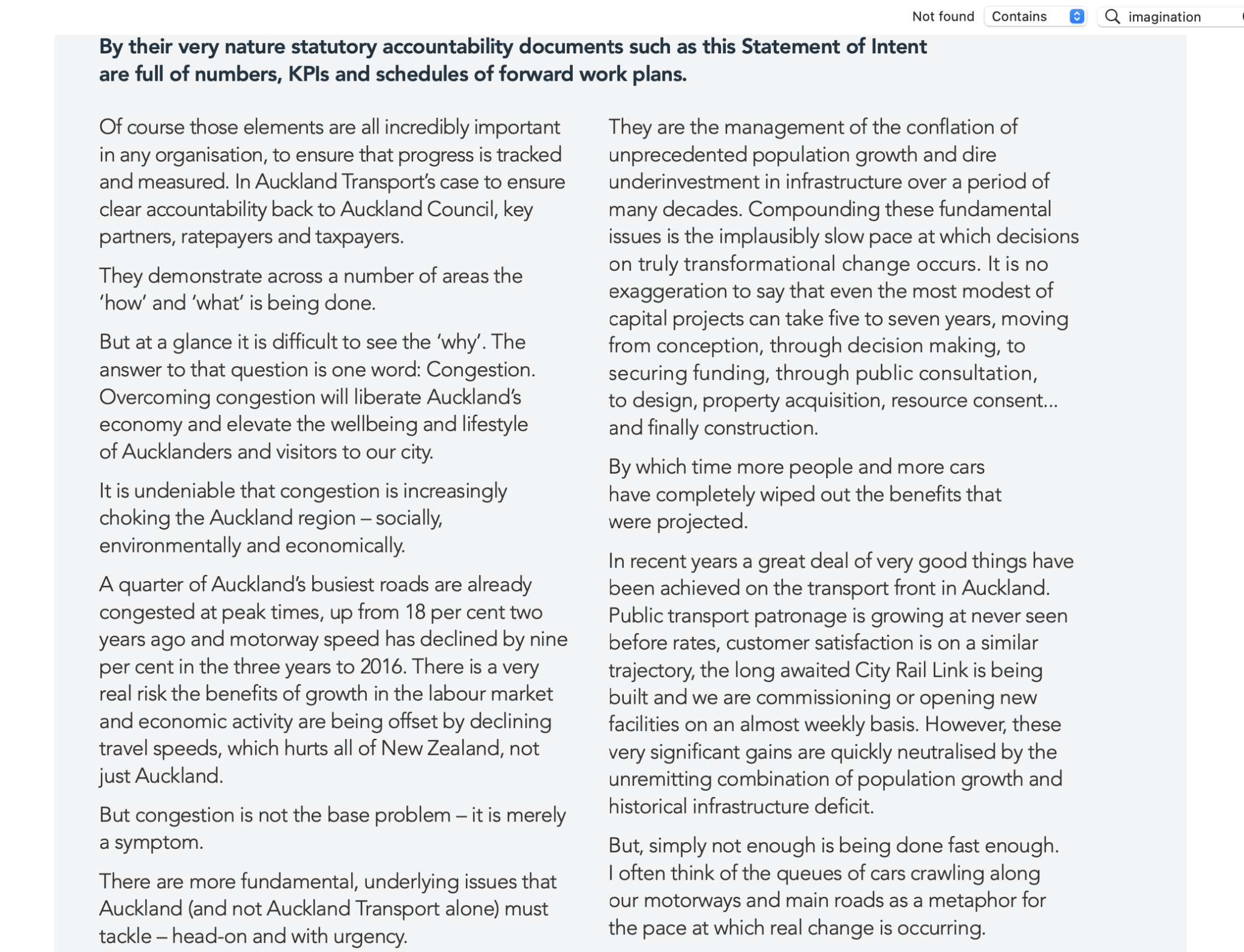 Whatever happened to AT's "Statements of Imagination"? - Greater Auckland