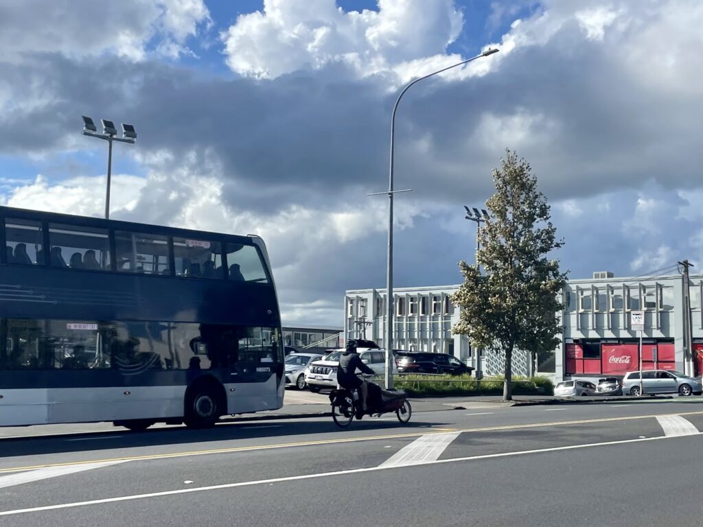 GNR double decker bus and cargo bike - Greater Auckland