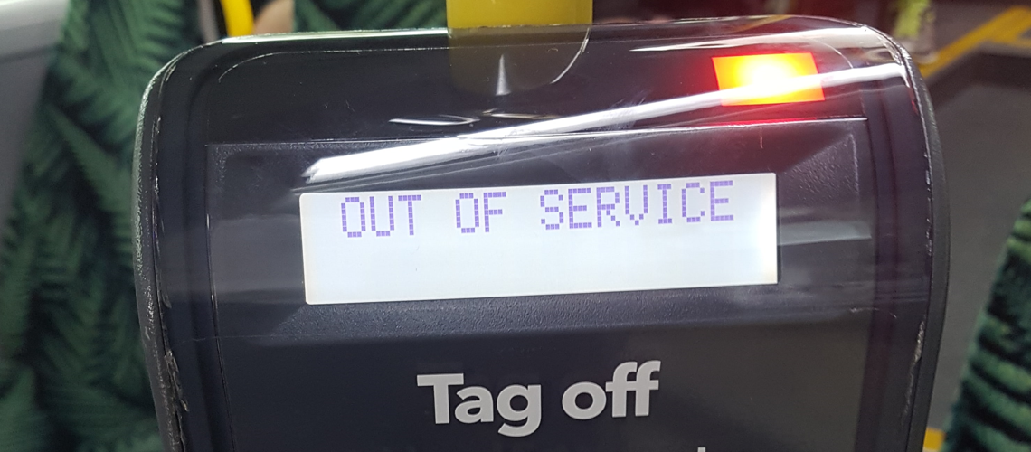 Bus HOP Machine out of service - Greater Auckland