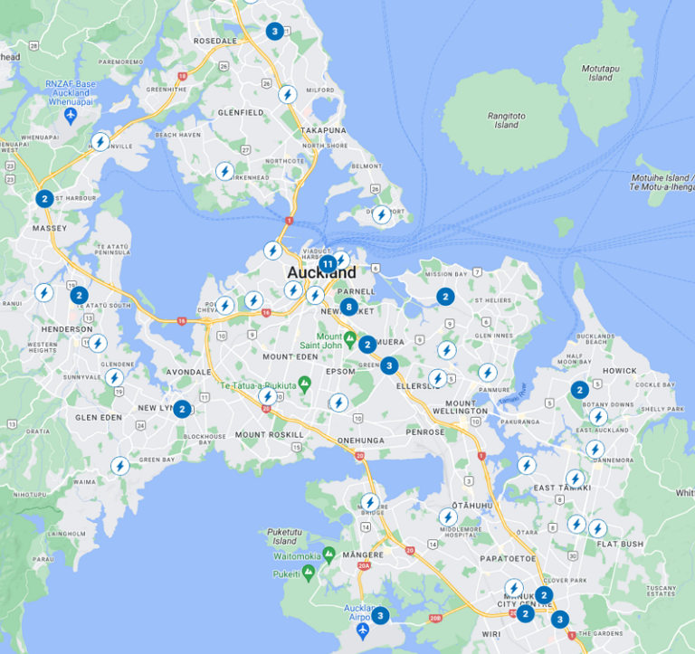 2024-05 - EV Charging Map - Greater Auckland