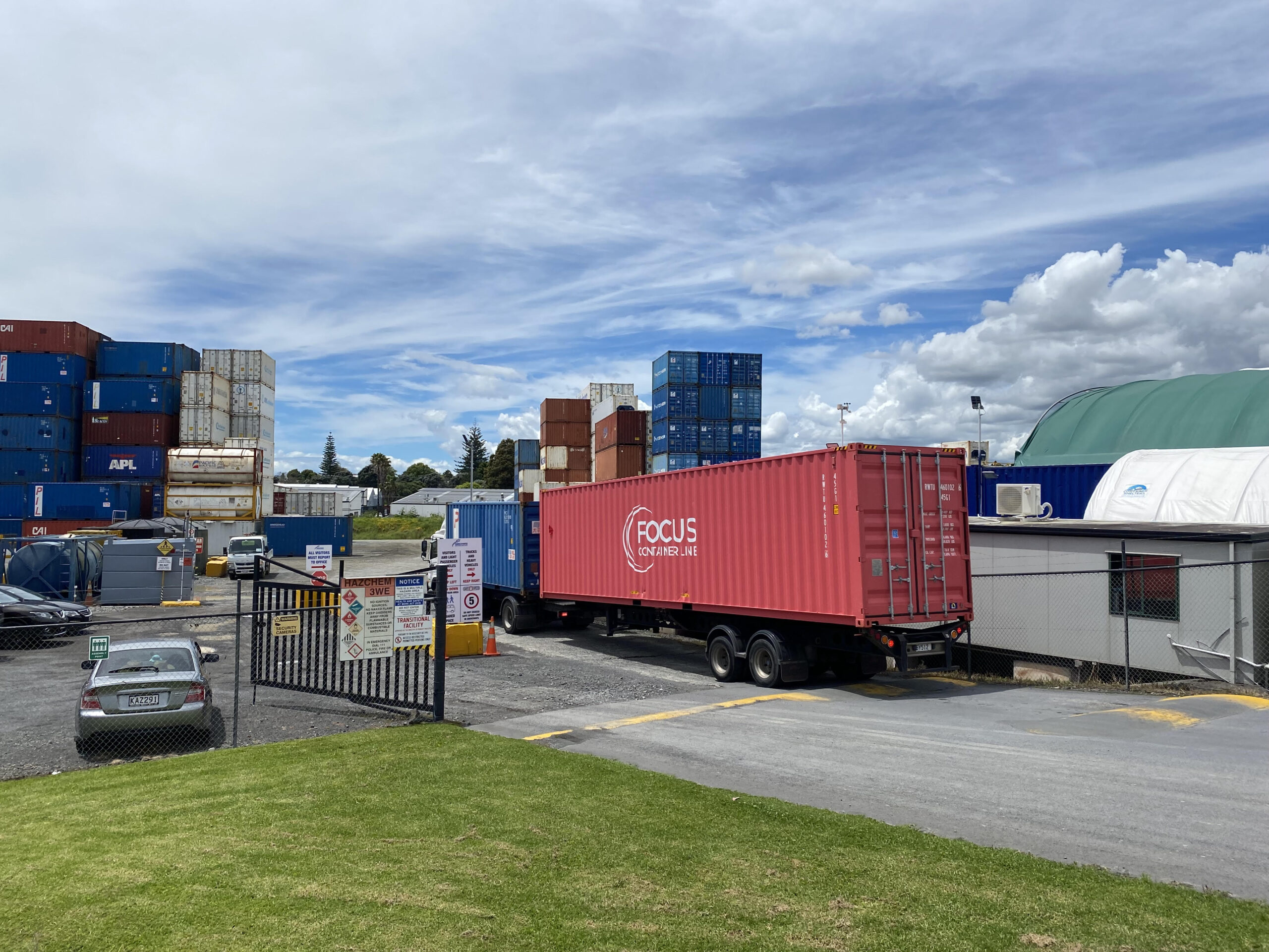 Where the container trucks are going - Greater Auckland