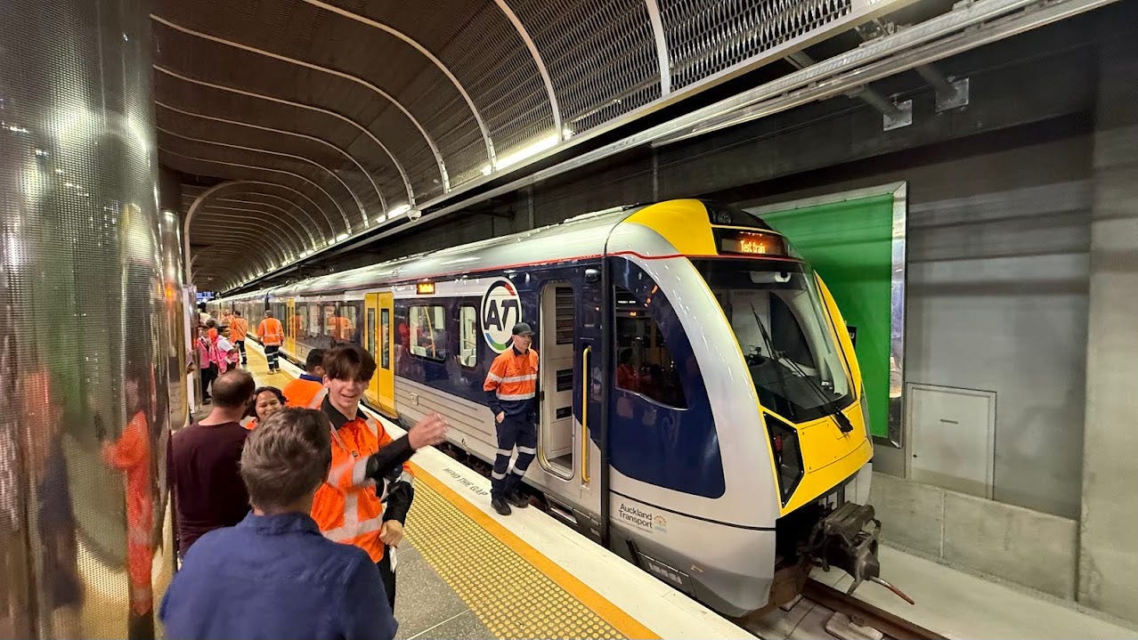 CRL Test Train TransitBuzz - Greater Auckland