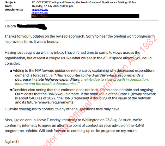 TW RoNS Email - Greater Auckland